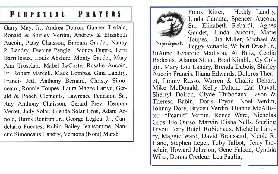 Sick List – St. Andrew Church